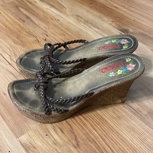 BONGO | Shoes | Vintage Bongo Wedge Heel Sandals | Poshmark